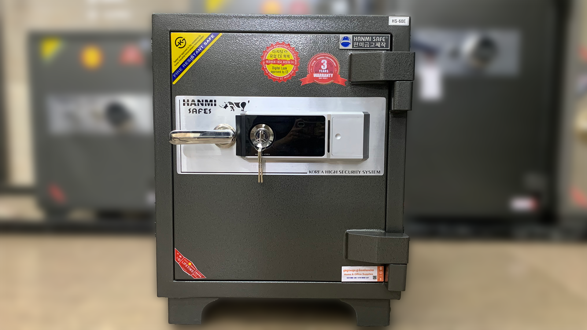 Hanmi Safe touch screen Code: HS-60E ទម្ងន់ : 105kg
